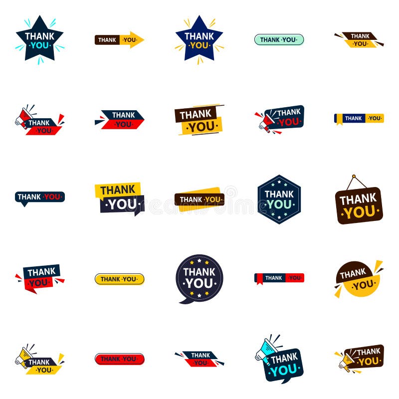 Thankyou 25 Versatile Vector Icons for a Wide Range of Thank You ...