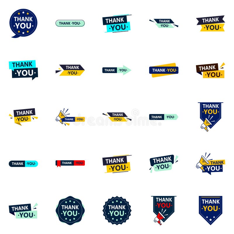 Thankyou 25 Versatile Vector Icons for a Wide Range of Thank You ...