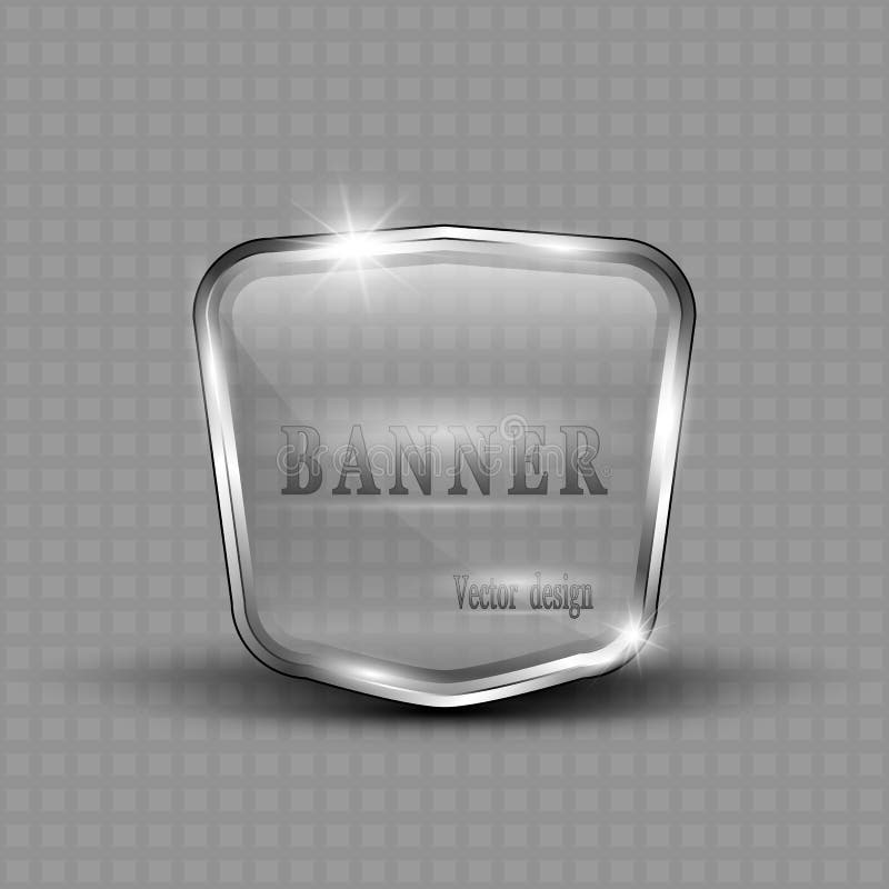 Thansparent shiny banner stock vector. Illustration of billboard - 93205286