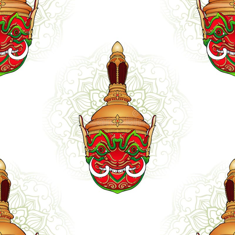 Thao Wessuwan King of Giant.Thailand Heritage Khon Mask Thailand ...