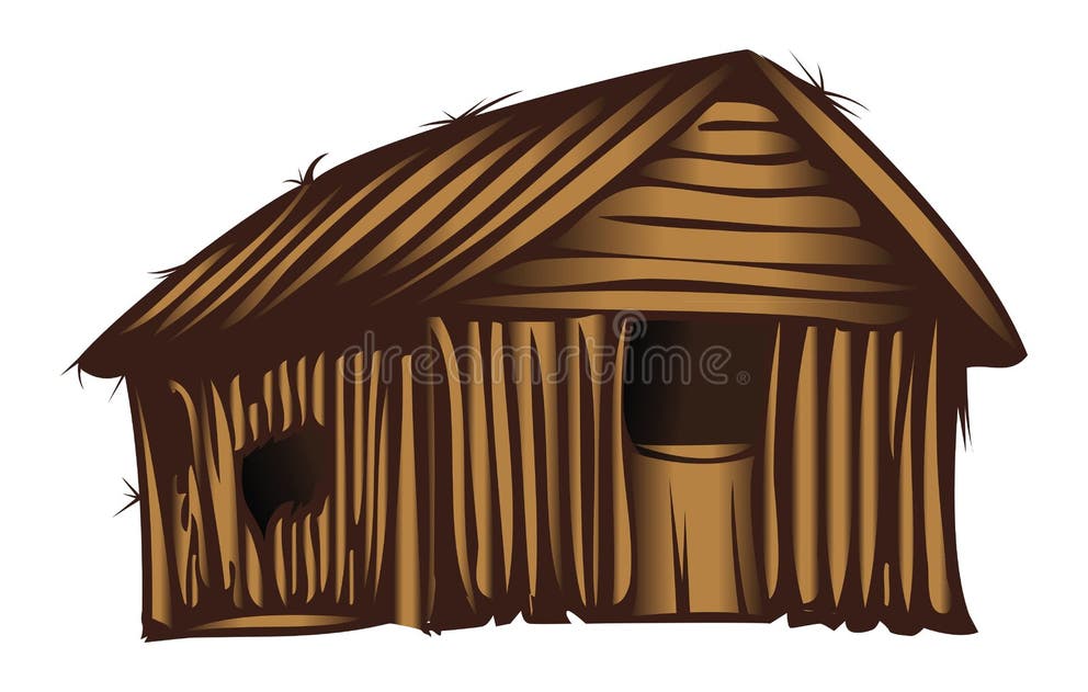 Thatch house stock vector. Illustration of house, wood - 21297557