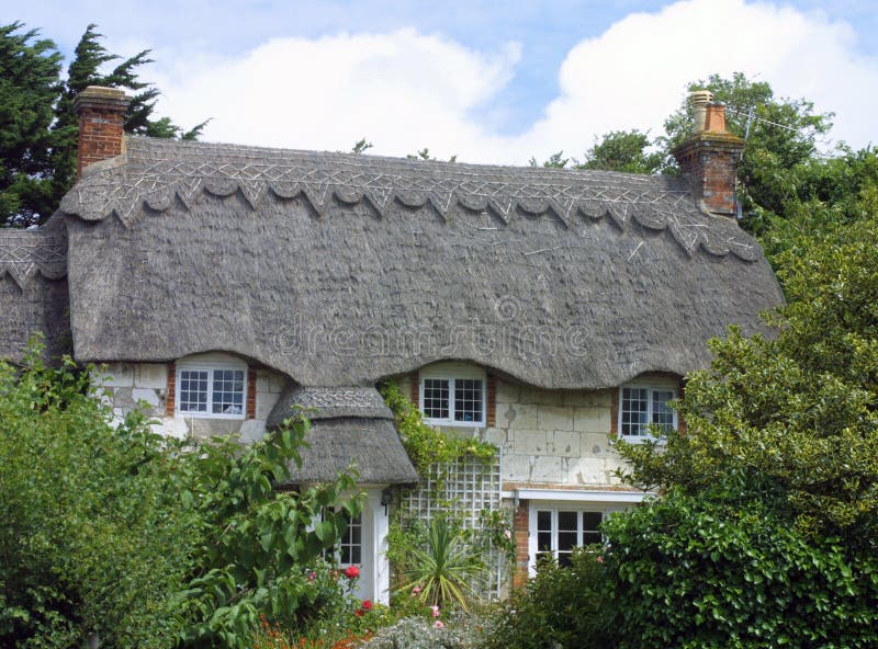 Thatched cottage stock photo. Image of travel, thatched - 123956