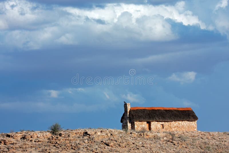 Thatched hut landscape stock image. Image of summer, scenic - 5940883