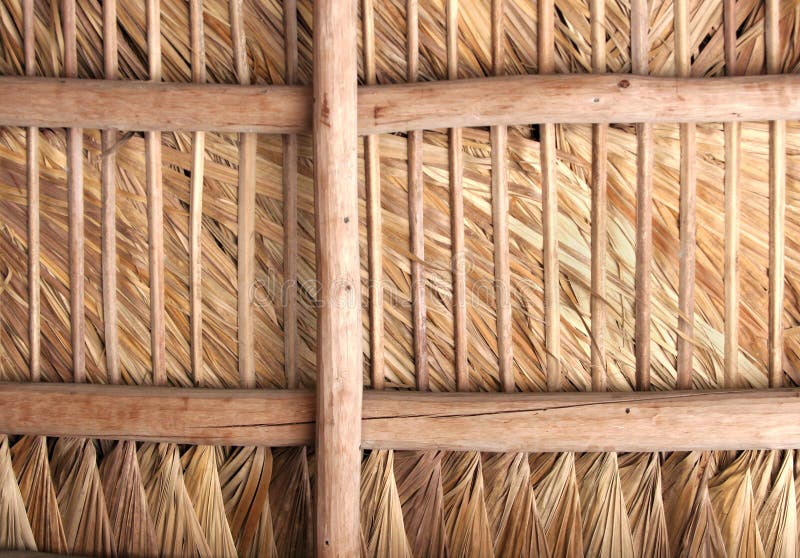 Thatched Roof - Inside stock photo. Image of pattern, straw - 91540