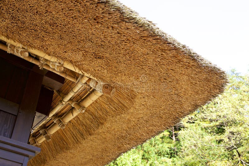 Thatched roof in Japan stock image. Image of japanese - 81246849