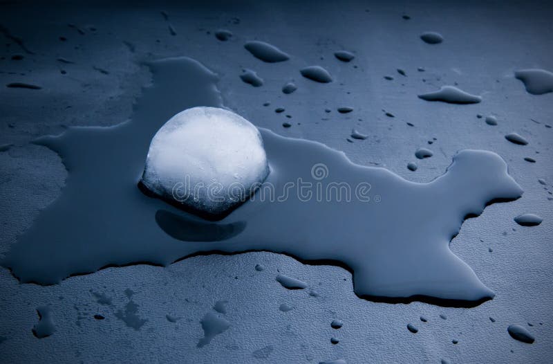 Thawing stock photo. Image of black, small, frozen, liquid - 10101054
