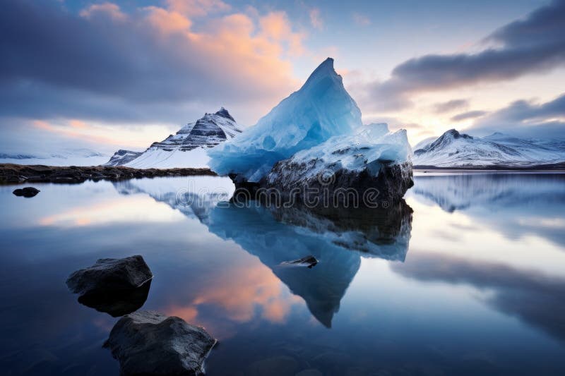 Thawing Glaciers Visual of Ice Loss and Climate Impact, a Stark ...