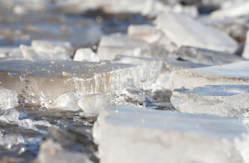 Thawing Spring Ice Close Up Stock Image - Image of grunge, grey: 14427433