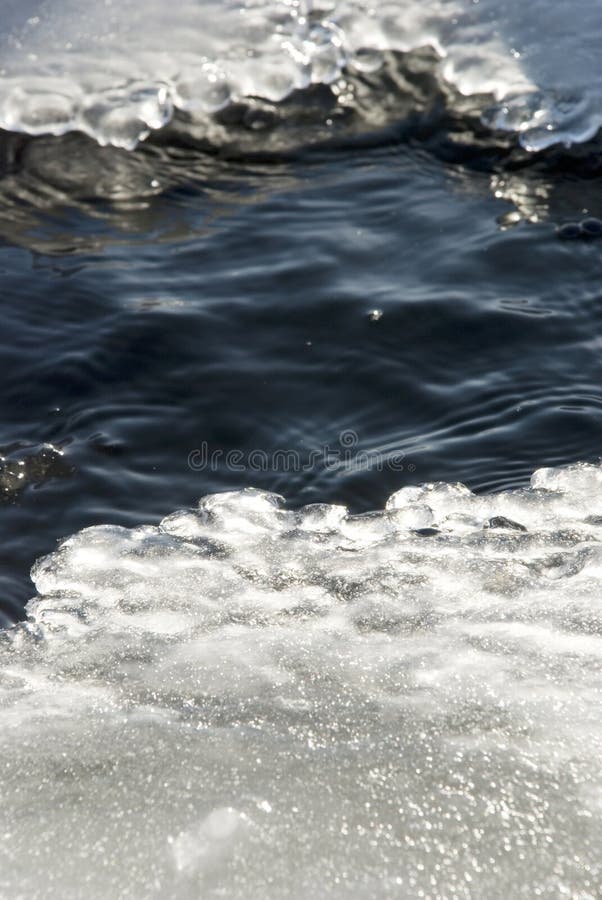 Thawing ice stock image. Image of frozen, mountain, spring - 4606099