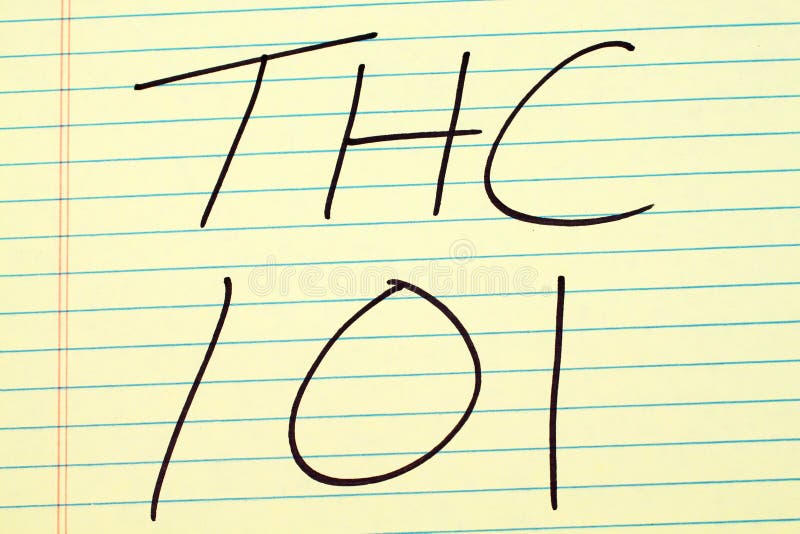 THC 101 on a Yellow Legal Pad Stock Photo - Image of legal, marijuana ...