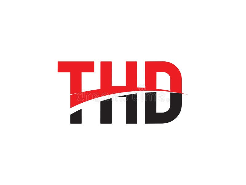THD Letter Initial Logo Design Vector Illustration Stock Vector ...