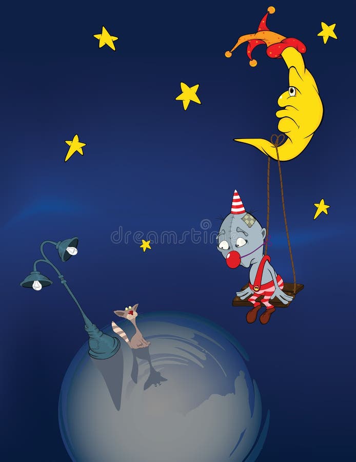1+ Moon clown cartoon Free Stock Photos - StockFreeImages
