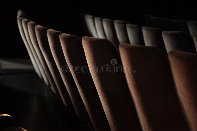 Theater chairs stock image. Image of backs, abstract - 46383541