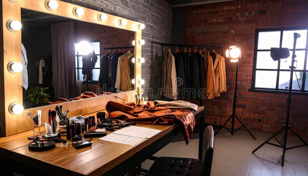 Theater Class Prop Table..Back To School Concept. Generated Image Stock Image - Image of prop ...