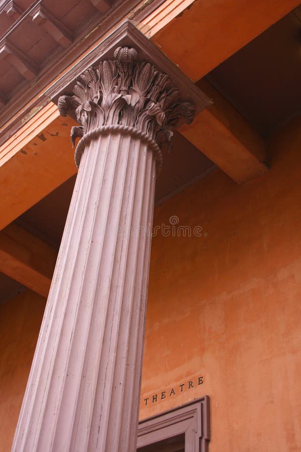 The theater column stock photo. Image of ornate, ionic - 3557840