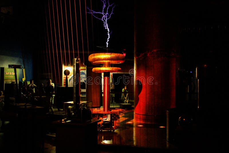 Theater of Electricity, Boston Museum of Science. Editorial Stock Image ...
