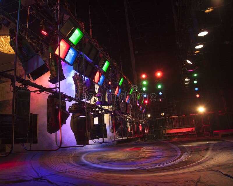 Theater light on stage stock photo. Image of beam, scene - 140864770