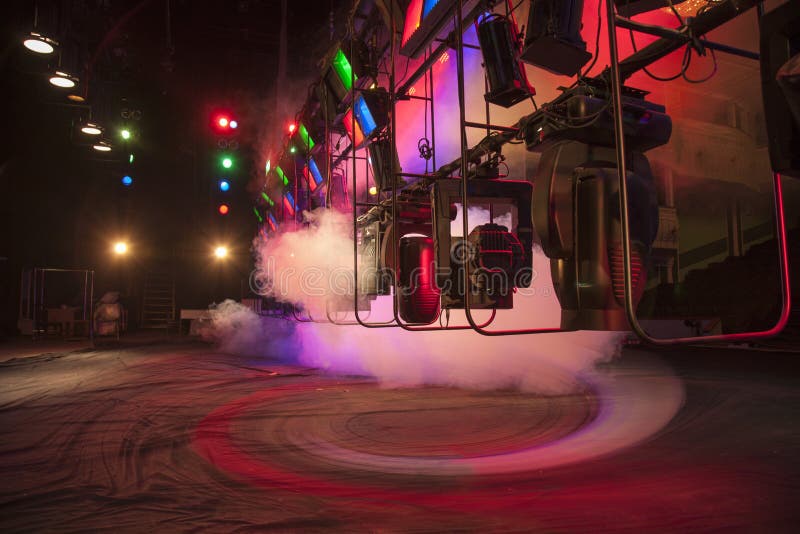 Theater light on stage stock image. Image of effects - 162483073