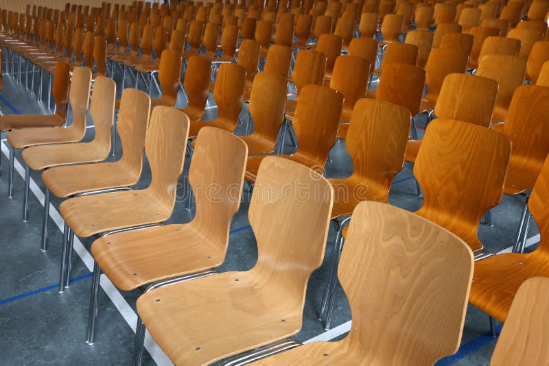 Many Chairs in the Seminar Room Stock Image - Image of indoor, group ...