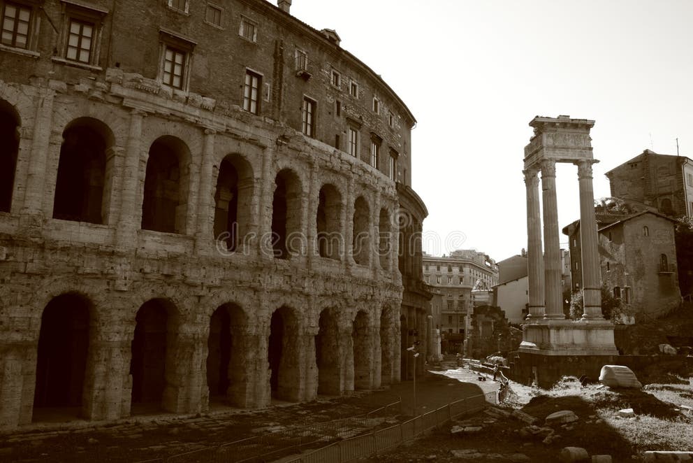 Theater of marcello stock image. Image of roma, theatre - 28898941