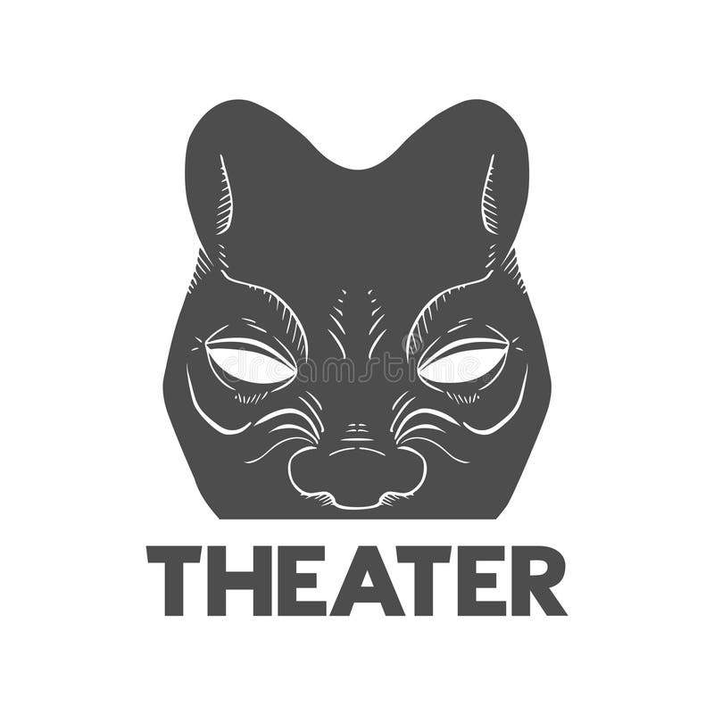 Theater mask symbol stock vector. Illustration of opera - 349985396