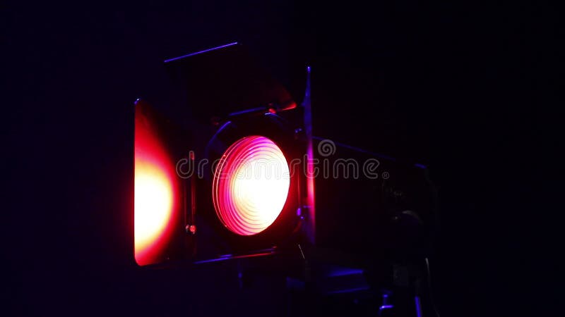 The Theater Profile Spotlight on the Stage Changes Colors Automatically ...
