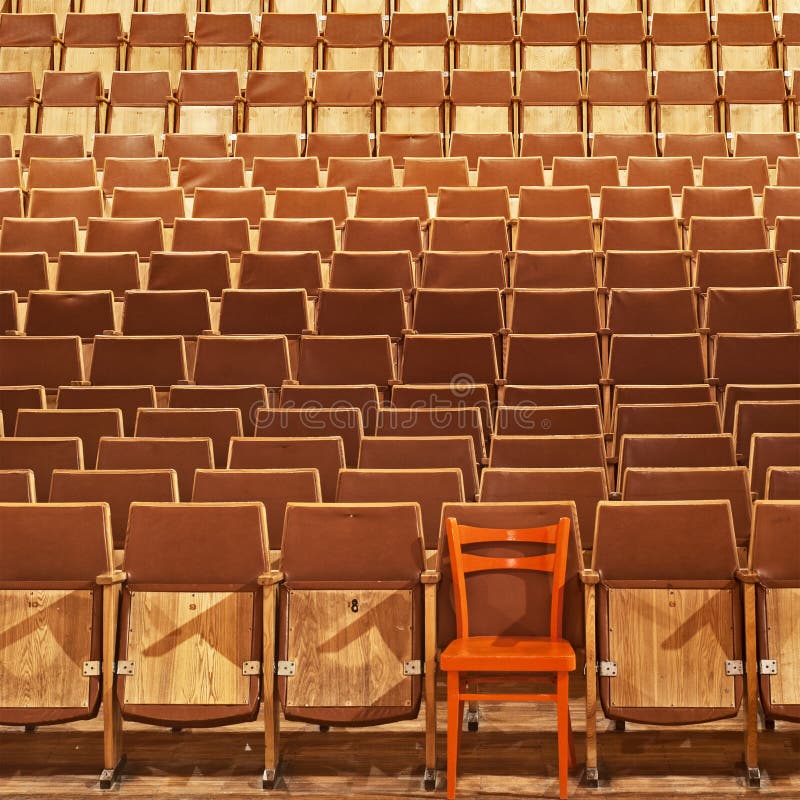 Theater Seat stock image. Image of film, lonely, light - 27958983