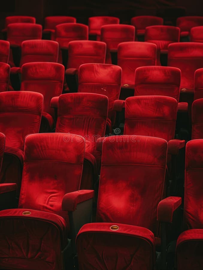 Theater seating rows stock image. Image of live, foyer - 374214163