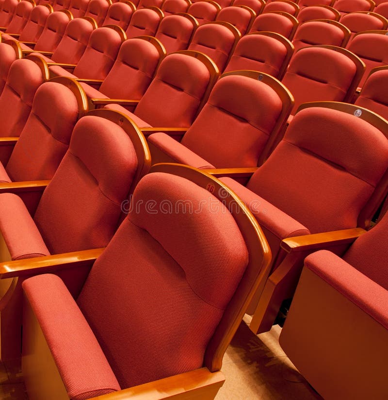 Theater seats stock photo. Image of entertainment, interior - 21141416