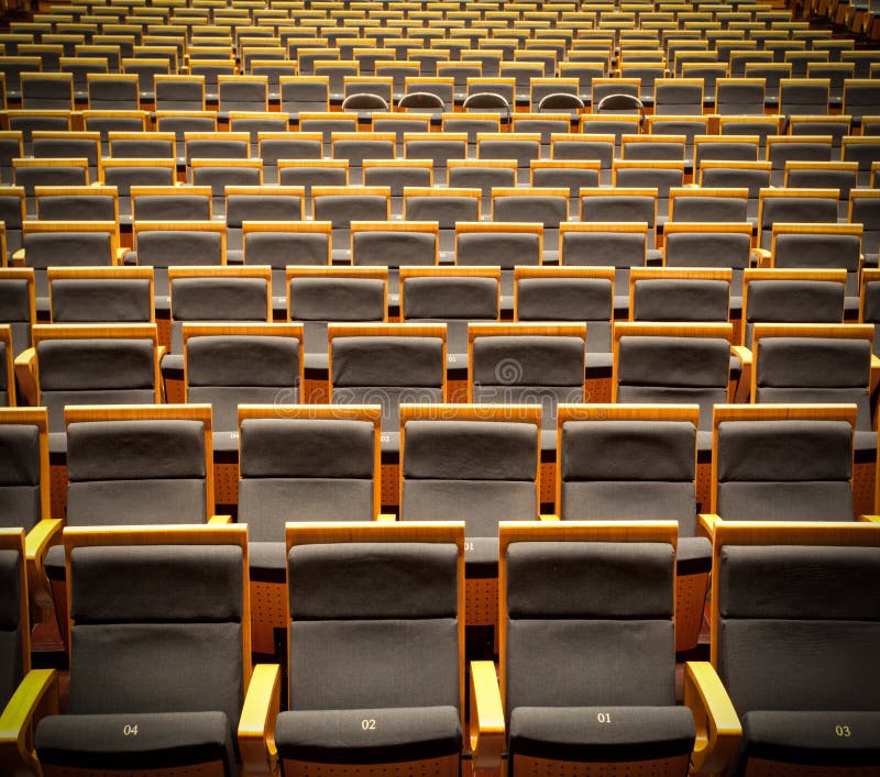Theater seats stock image. Image of comedy, indoor, orange - 28930689