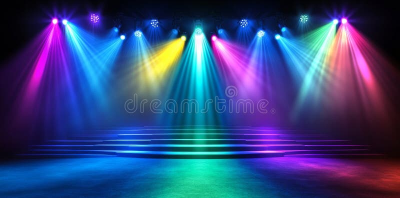 A Theater Setting Features a Performance or Event with a Stage Setup ...