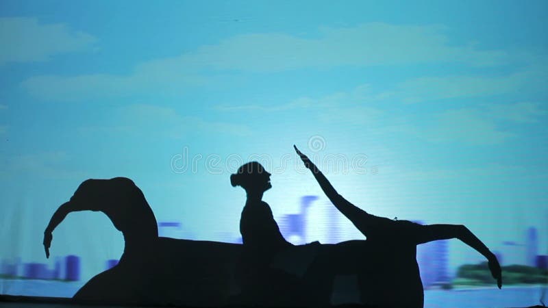 Theater of Shadows, Silhouette of Girls, Representation of Shadow ...