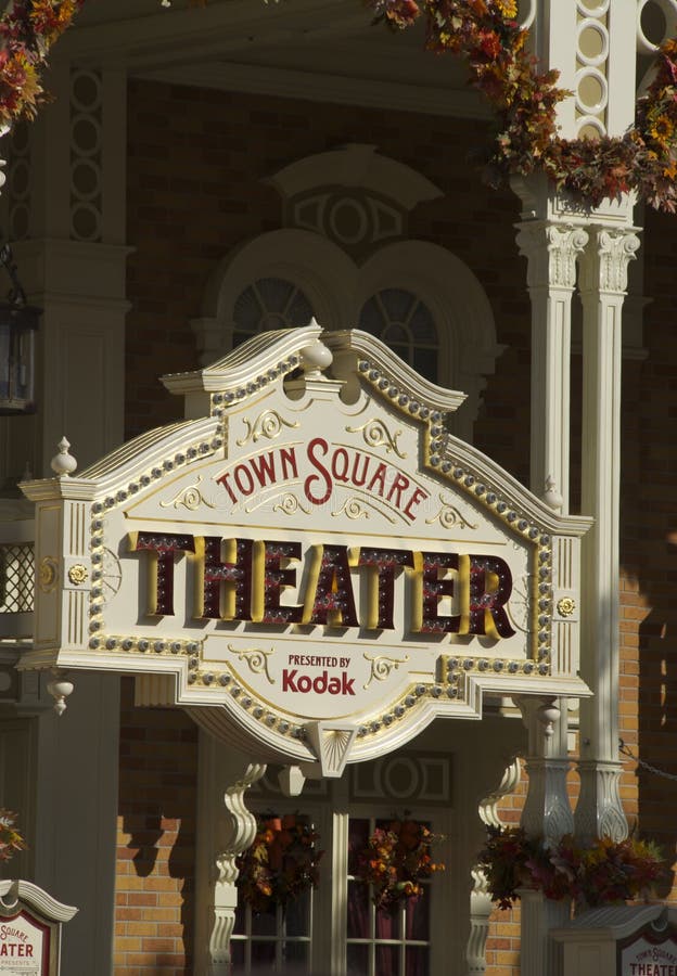 Theater sign editorial stock photo. Image of florida - 28393408