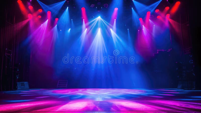Theater Stage Bathed in Spotlight for Opera Performance. Dramatic ...