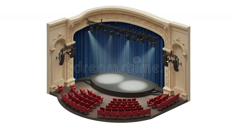 Cream Proscenium Arch Stock Illustrations – 2 Cream Proscenium Arch ...