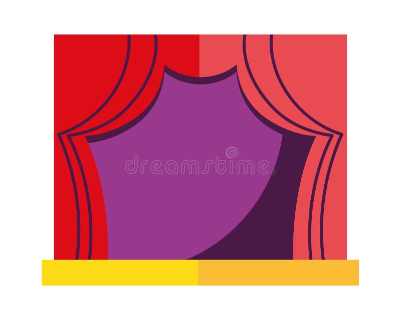 Theater stage icon stock vector. Illustration of entertainment - 284007233