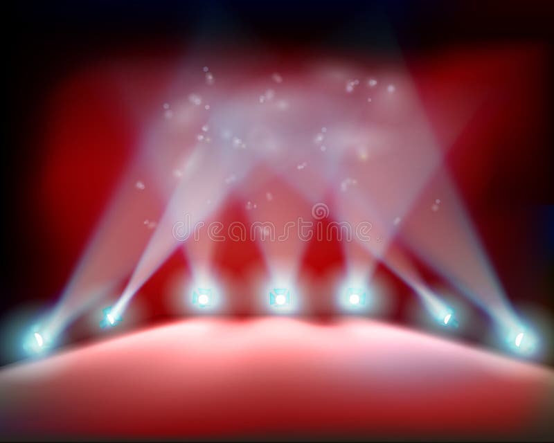 Theater Spot Lighting. Vector Illustration. Stock Vector - Illustration ...