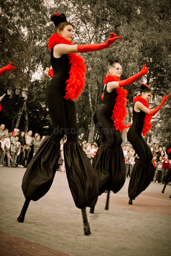 Theater on stilts editorial stock image. Image of event - 26406174