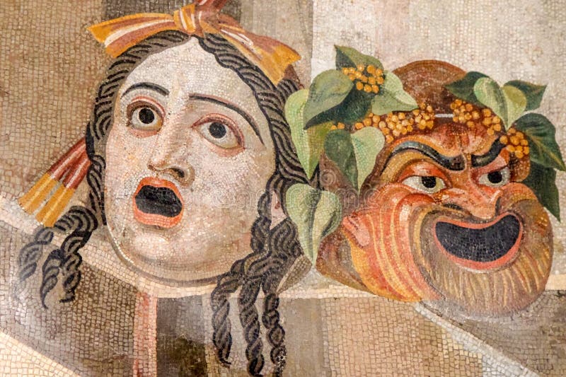Theatermasken an Roma National-Museum Redaktionelles Foto - Bild von ...