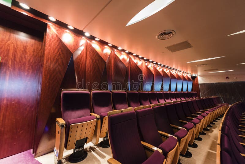 Theatre Back Wall Decoration Stock Photo - Image of comfort ...