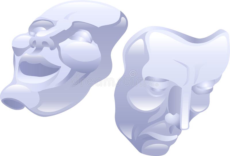 Laughing Theatre Mask Stock Illustrations – 343 Laughing Theatre Mask ...