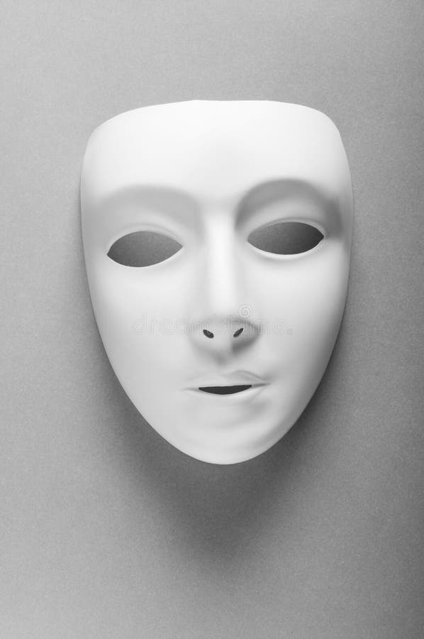 Theatre Concept - White Masks Stock Photo - Image of folded, cheerful ...