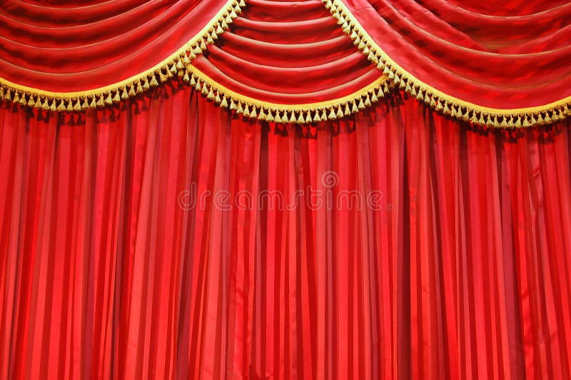 Theatre Curtains stock image. Image of awards, drama - 11545497