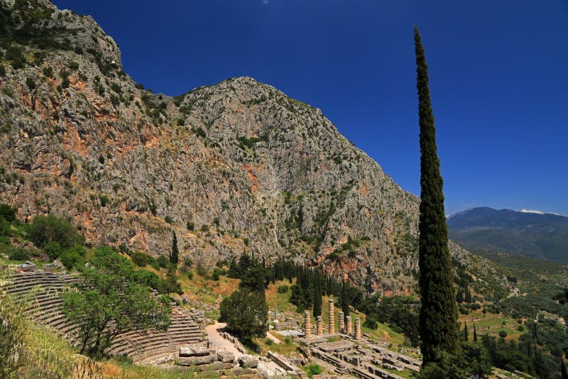 The Theatre, Delphi stock photo. Image of greeks, heritage - 168533088