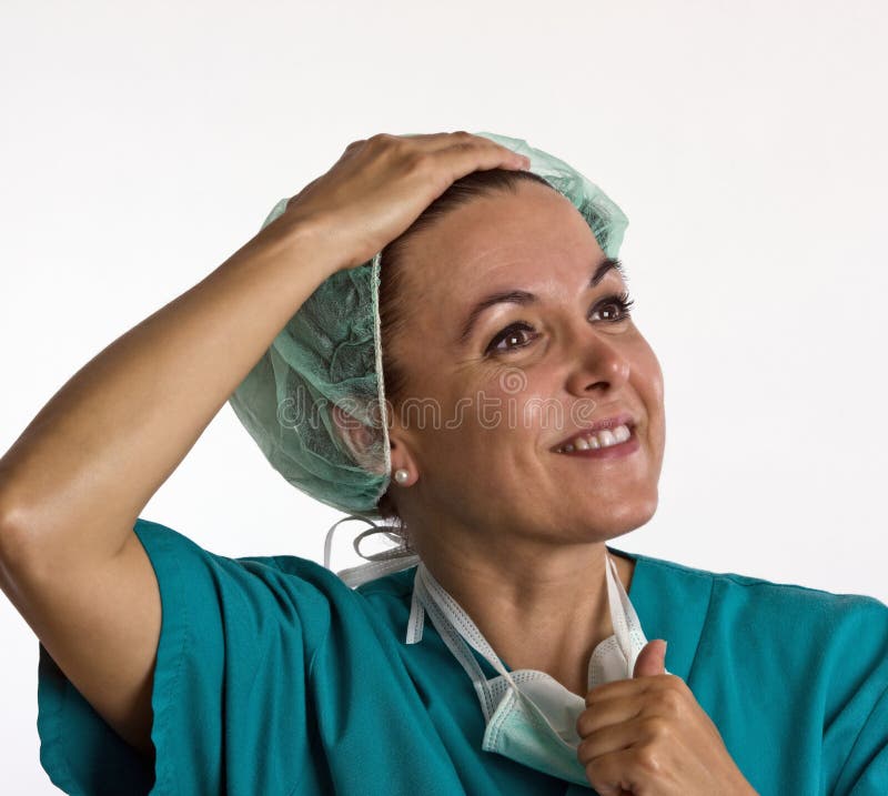 Theatre Nurse after Surgery Stock Photo - Image of cure, looking: 29666546