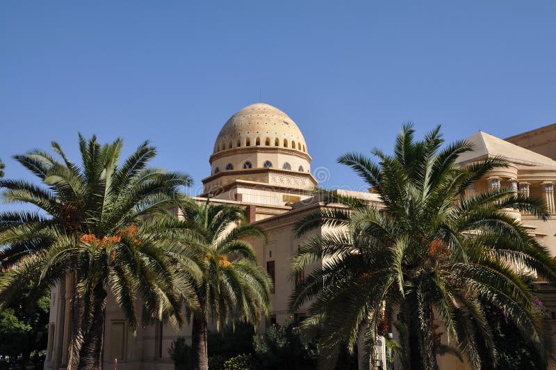 Theatre Royal in Marrakech stock image. Image of palm - 7385733