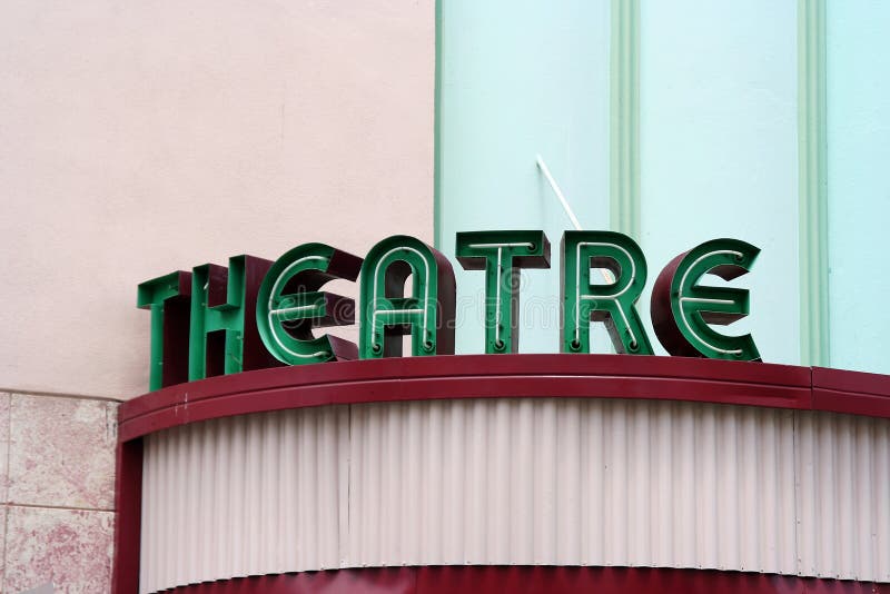 Theatre Sign stock image. Image of drama, dance, film, signage - 893833
