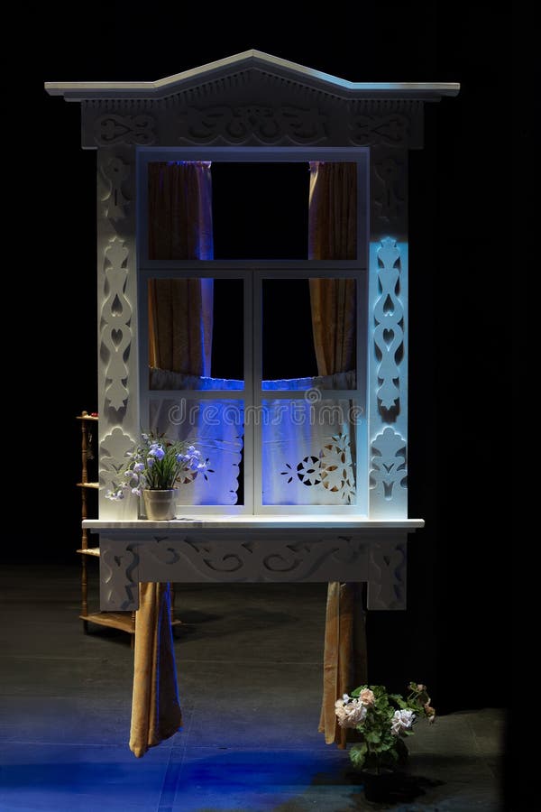 Theatrical Decoration Window Stock Photo - Image of colonnade ...