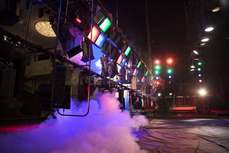 Professional Entertainment Stage Lighting Stock Image - Image of ...