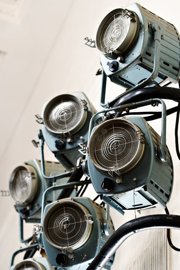 Theatrical Lighting Spotlight System Stock Photo - Image of powerful ...